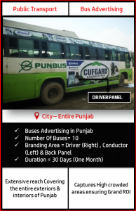 Punjab Roadways Buses Advertisement - PUNBUS Transit Ad Services